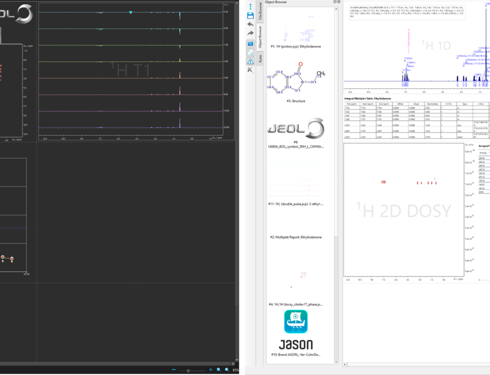 JASONにおけるNMRデータ処理：DOSY - JEOL JASON